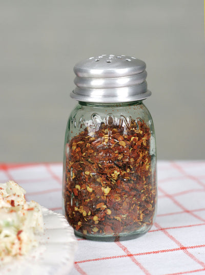 Set of 4 Mini Mason Crushed Red Pepper Shaker - The Reclaimed Farmhouse